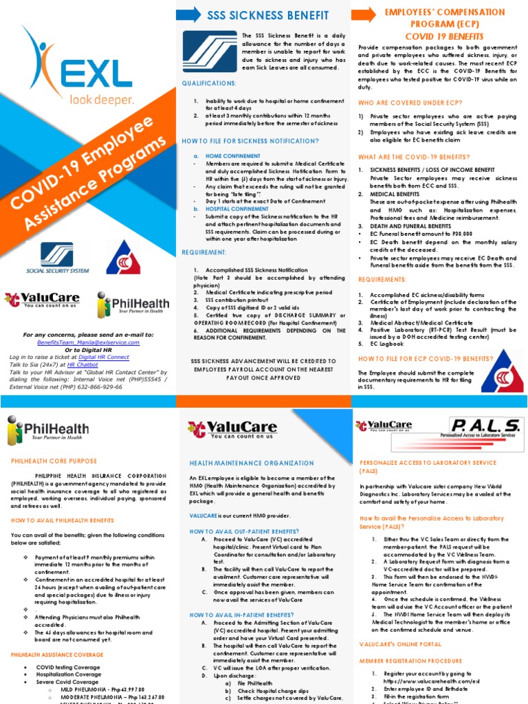 SSS Sickness Benefit and COVID-19 Employee Compensation Package: A ...