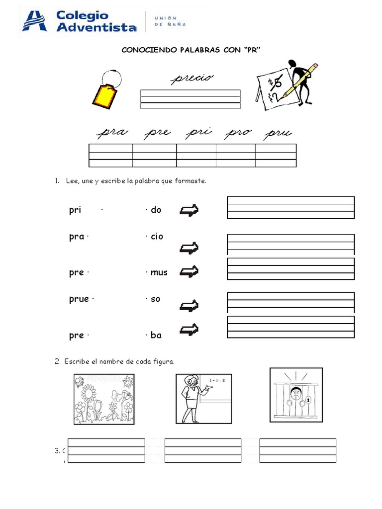 C-F - 09 - Palabras Con PR | PDF