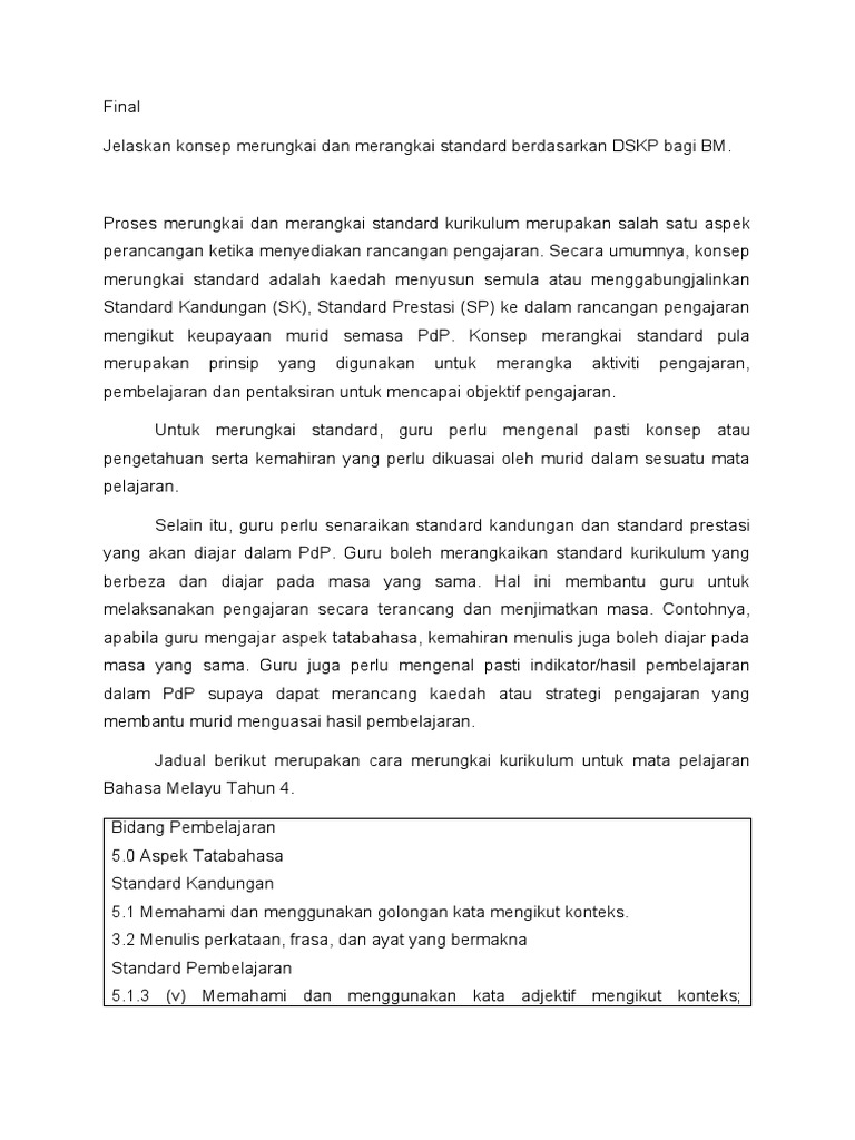 Final Merungkai Dan Merangkai | PDF