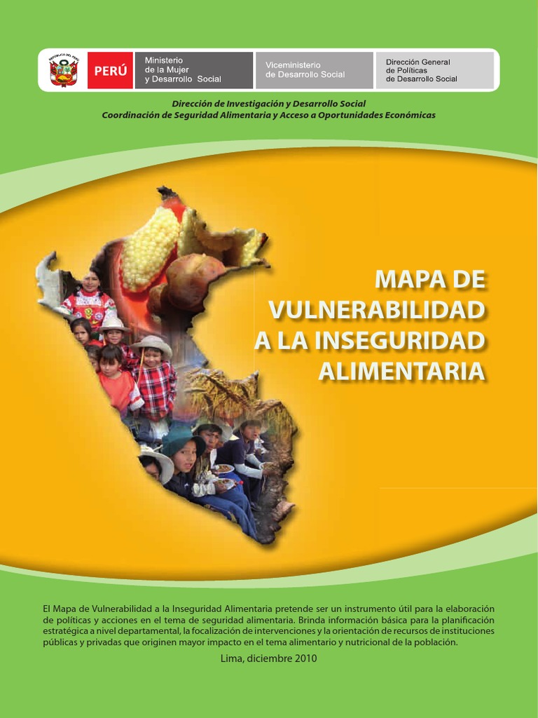 Mapa de Vulnerabilidad A La Inseguridad Alimentaria | PDF | Seguridad ...