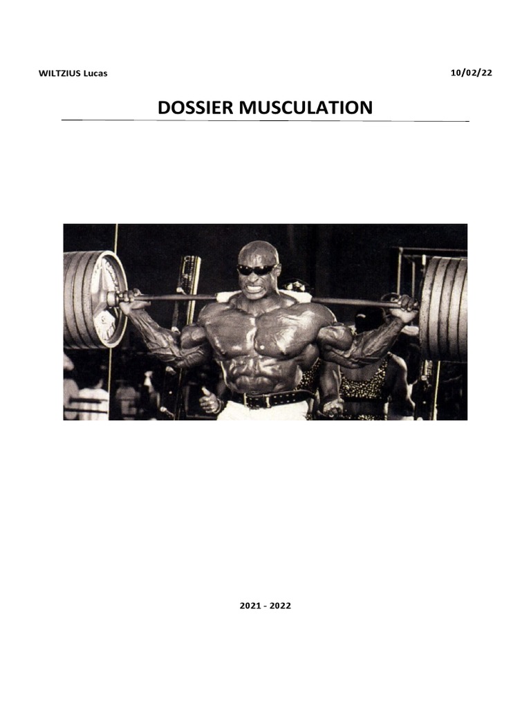 Dossier Musculation | PDF | Musculation | Science de la danse