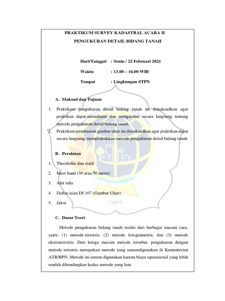 D - Kelompok3 - Survey Kadastral - Acr 2 | PDF | Metode & Bahan Ajar