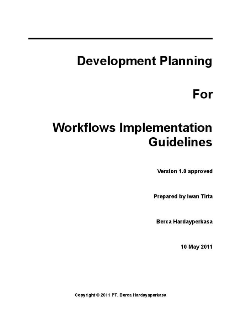 Workflow Implementation Guide - Plan | PDF | Workflow | Business Process