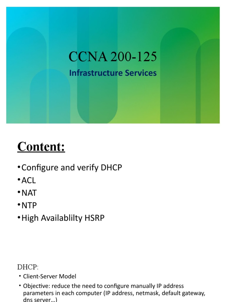 CCNA 200-125-Infrastructure-Services | PDF