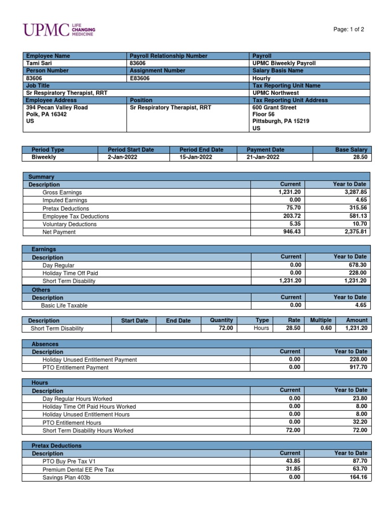 USOnline Payslip | Download Free PDF | Payroll Tax | Public Finance