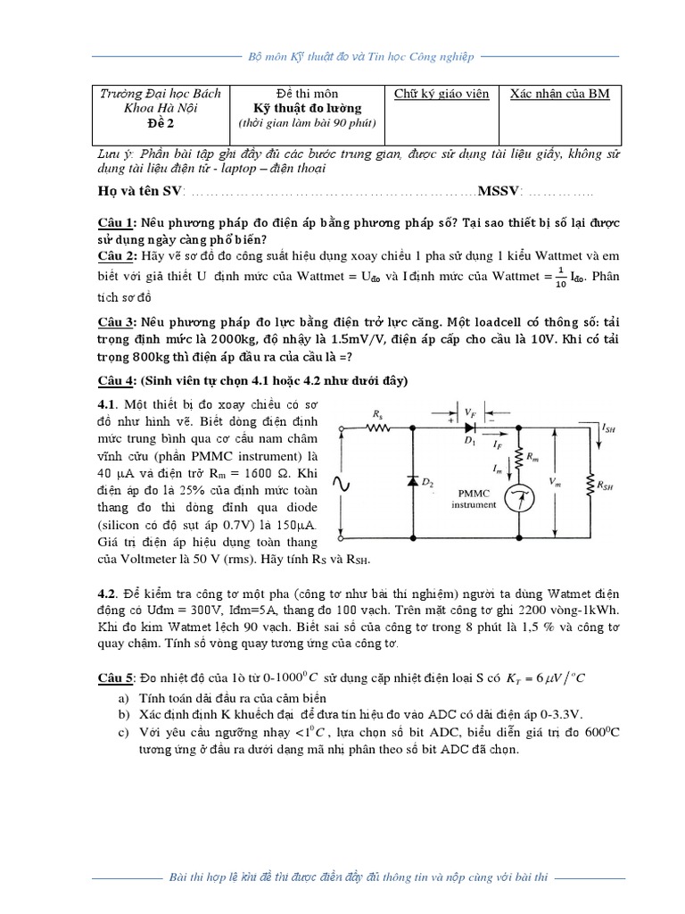 Đề thi KTĐL 20202 - 2final | PDF