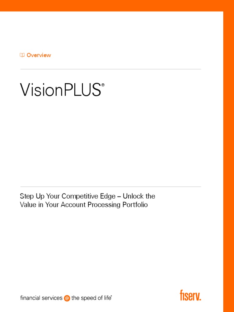 Visionplus: Step Up Your Competitive Edge - Unlock The Value in Your ...