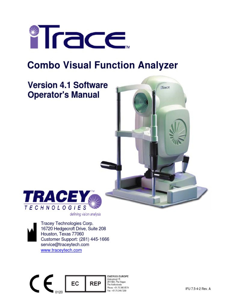 Itrace 4 - 1 Users Manual - IFU 7.5-4-2 RevA | PDF | Eye | Computer File