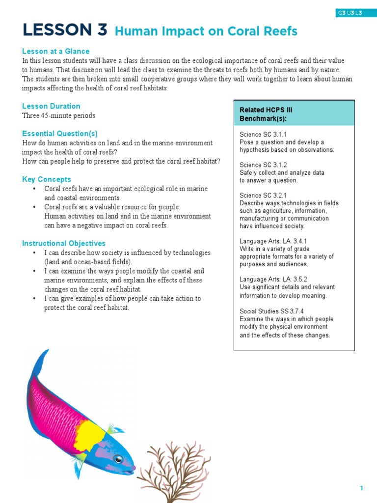 Human Impacts On Coral Reefs | PDF | Coral Reef | Carbon Dioxide