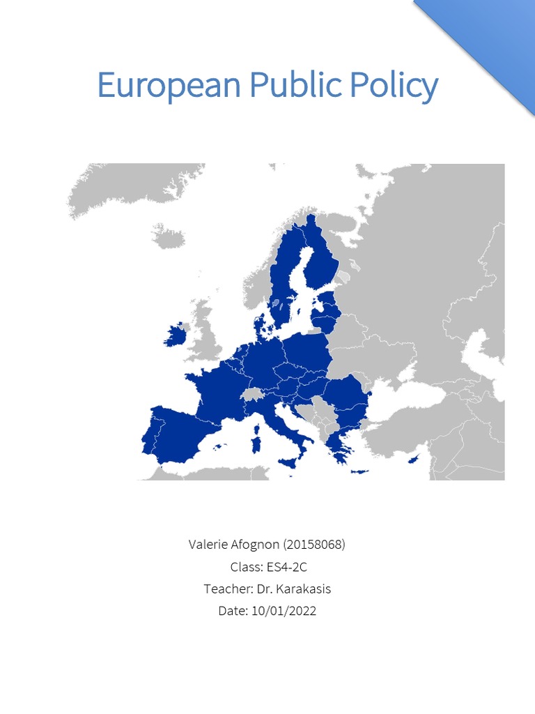 European Public Policy Portfolio Official | PDF | European Union ...