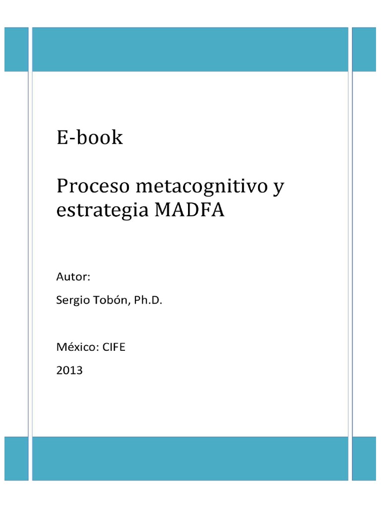 Proceso Metecognitivo y Estrategia MADFA | PDF