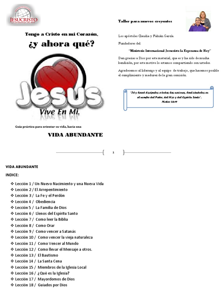 Vida Abundante-Libro Completo-2 | PDF | Pecado | Jesús