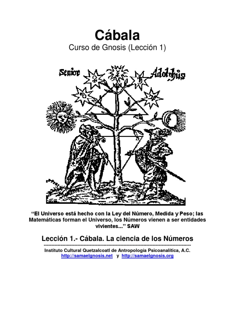 Significado de Números en Cábala | PDF | Kábala | espíritu Santo