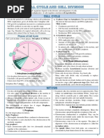 Mnemonics For Cycle Cell and Division | PDF