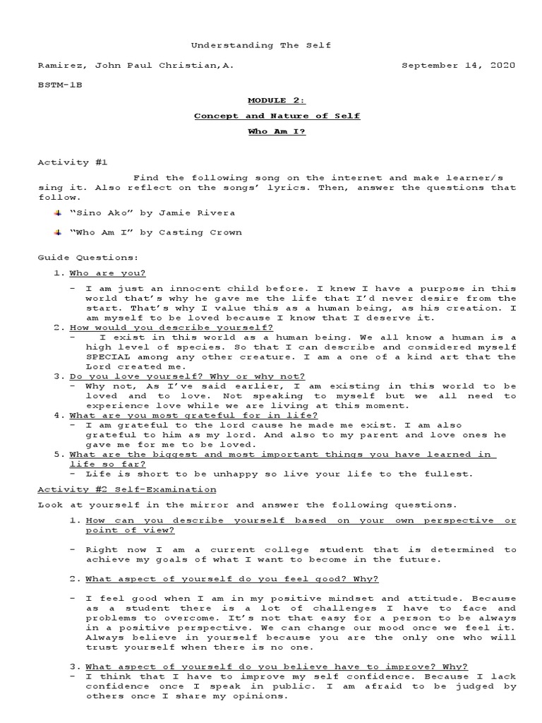 Bstm-Module 2 Activities | PDF | Neuropsychological Assessment | Psychology