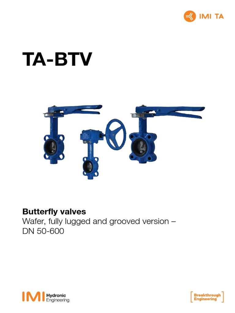 Ta-Btv: Butterfly Valves | PDF | Valve | Mechanical Engineering
