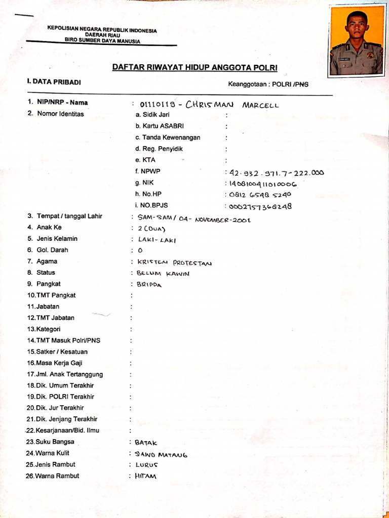 Contoh RH-Lengkap | PDF