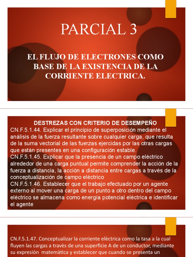 Flujo de Electrones y Corriente Eléctrica | PDF | Corriente eléctrica ...