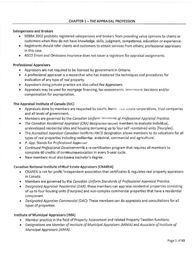 Principles of Appraisal | PDF