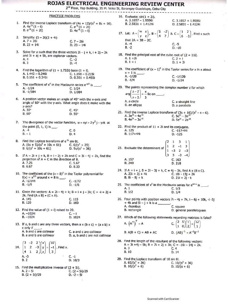 Rojas - Math - Advance Math | PDF