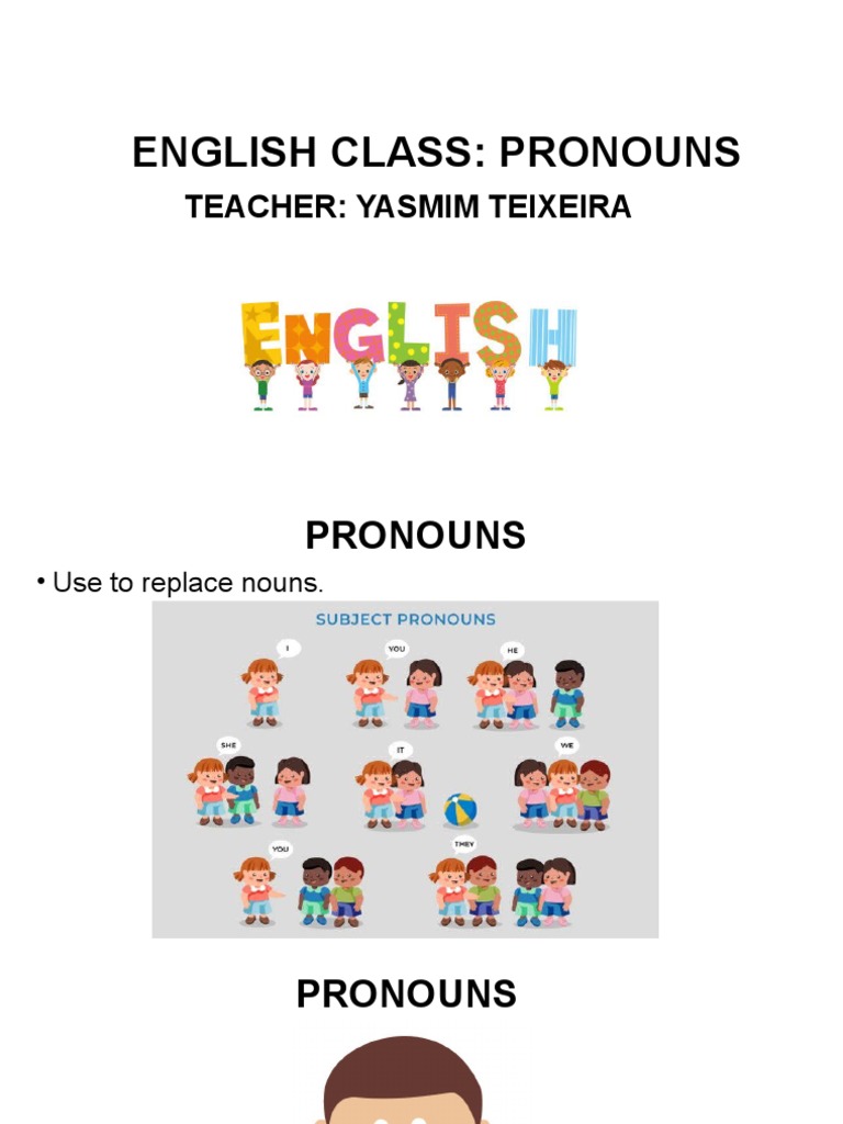 English Class - Pronouns | PDF