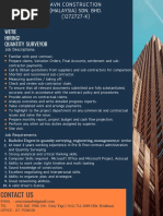 Job Description - QS Engineer | PDF | Engineer | Cognition