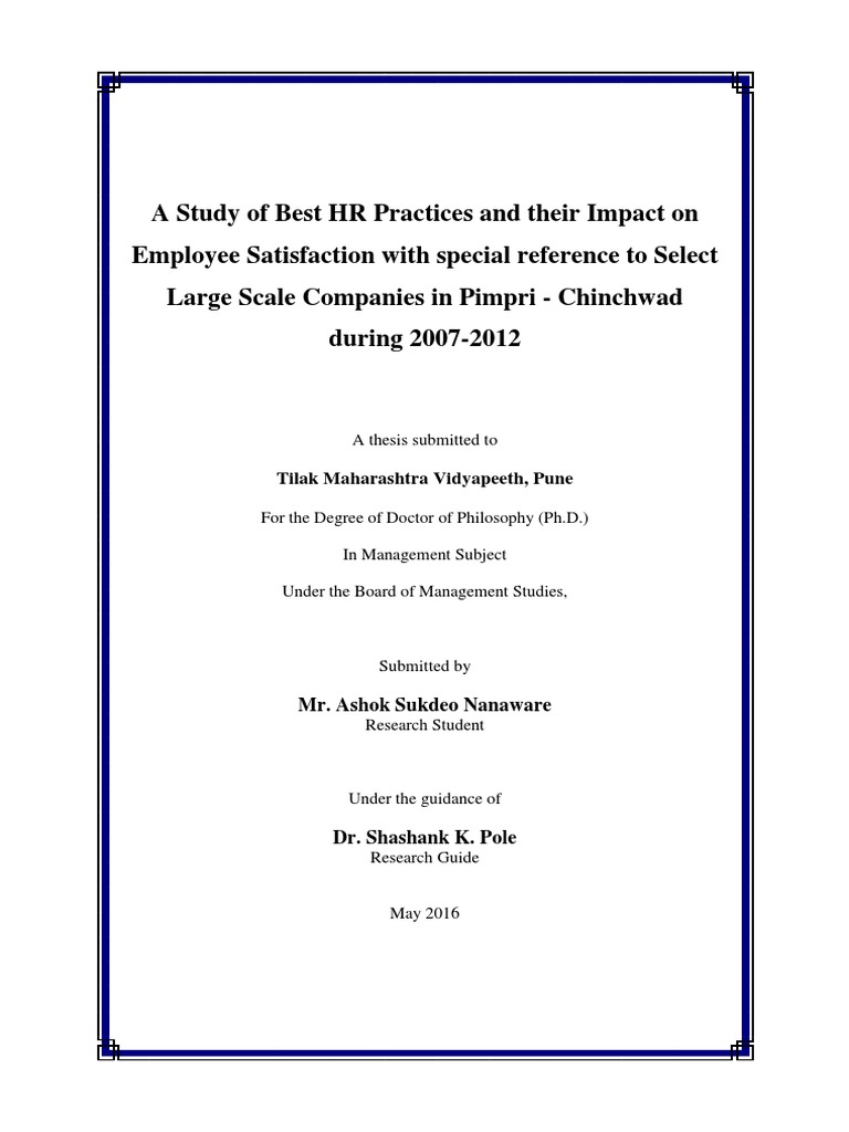 Deepak Blackbook Project | PDF | Human Resource Management | Employment