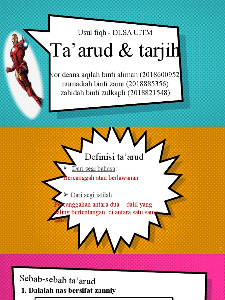 FINAL 2-PRESENTATION TA'ARUD & TARJIH Penuh | PDF