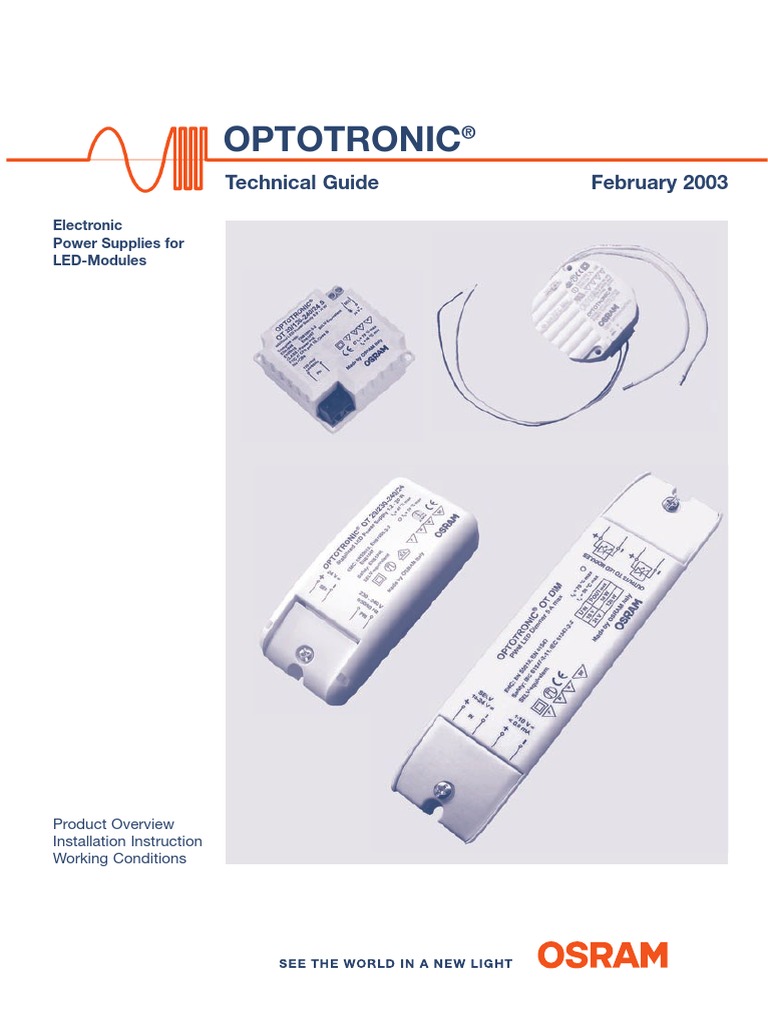 Optotronic: Technical Guide February 2003 | PDF | Lighting | Building ...