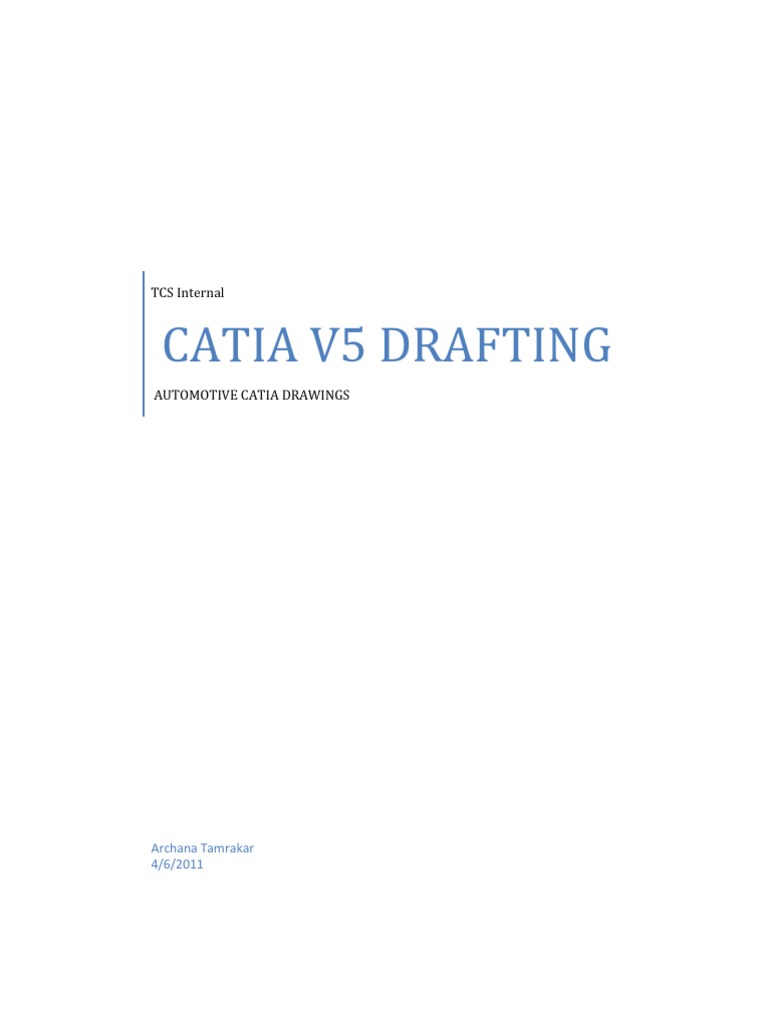 Catia V5 Drafting | PDF | Engenharia Industrial | Desenho técnico