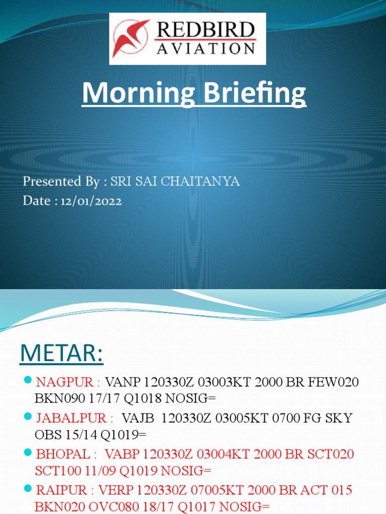 Morning Briefing | PDF