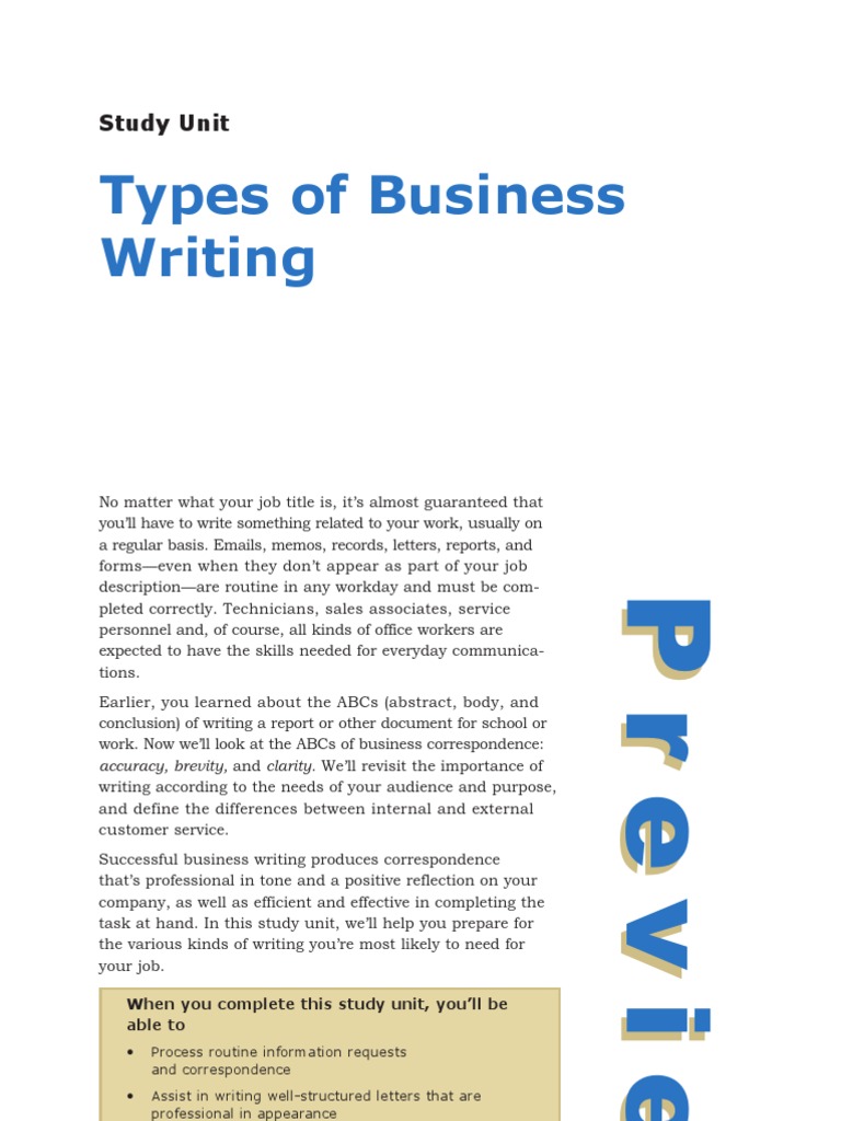 Types of Business Writing | PDF | Memorandum | Computer Virus
