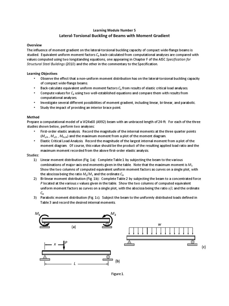 Beam Buckling Analysis Guide | PDF | Beam (Structure) | Buckling
