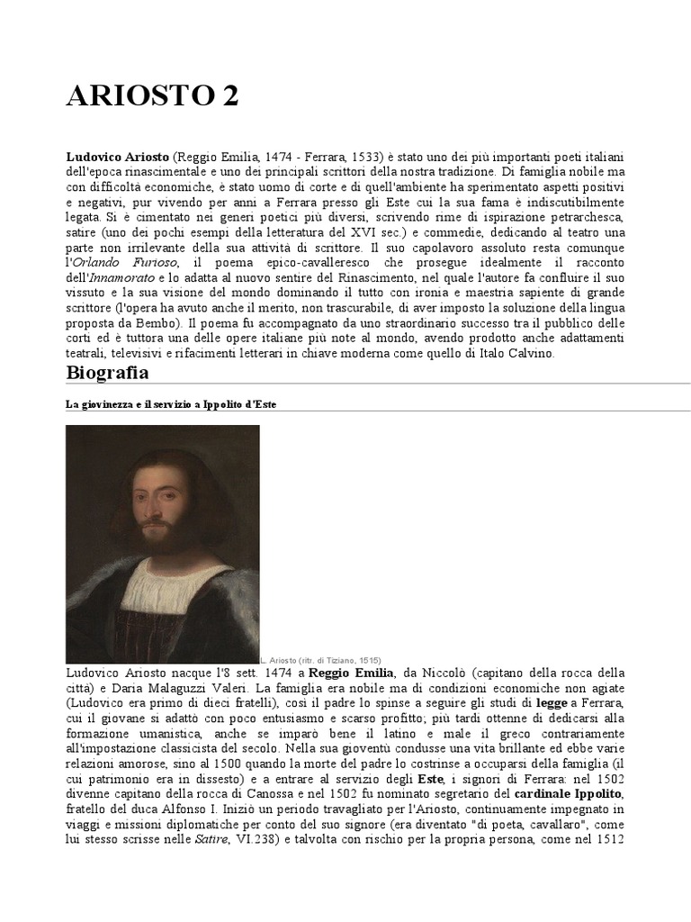Ariosto 2 | PDF