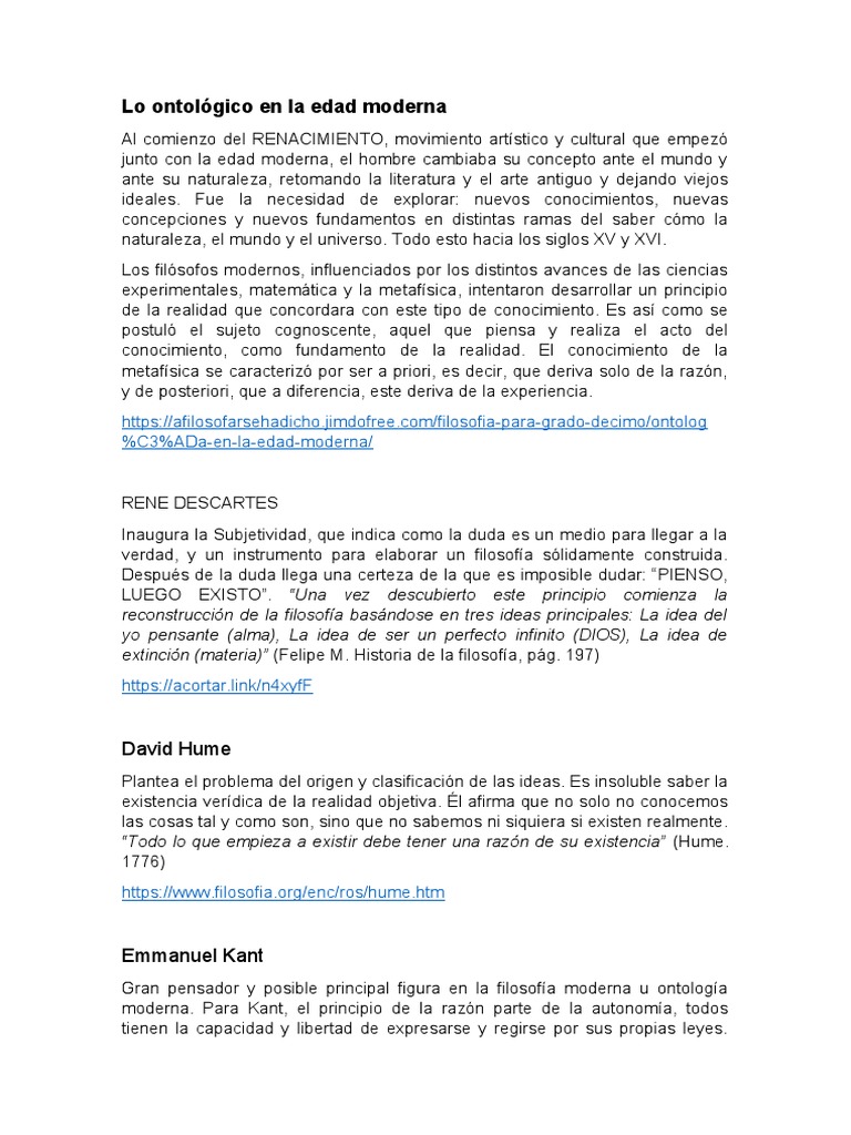 Ontico y Ontologico INFO | PDF | Immanuel Kant | Realidad