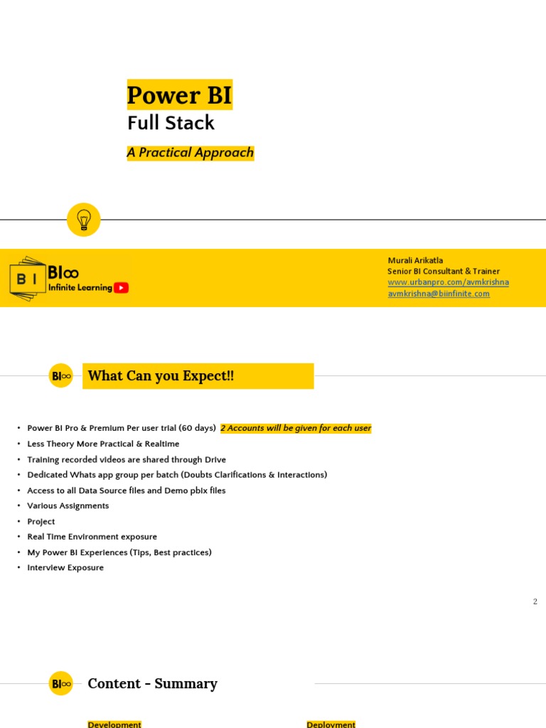 Power BI Training | Download Free PDF | Microsoft Sql Server | Sql