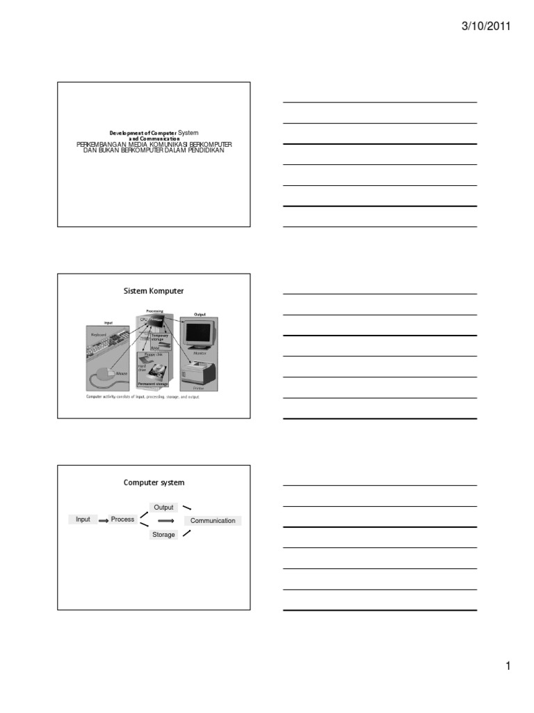 Sistem Komputer: Development of Computer System and Communication | PDF ...