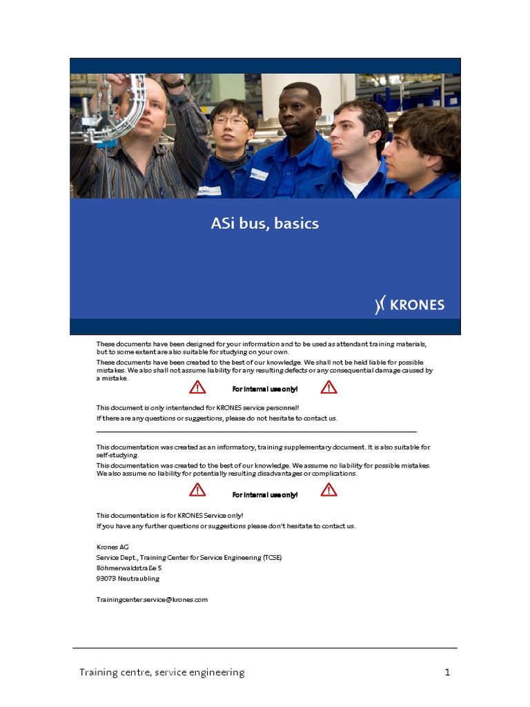 Asi Bus, Basics: Training Centre, Service Engineering 1 | PDF | Power ...