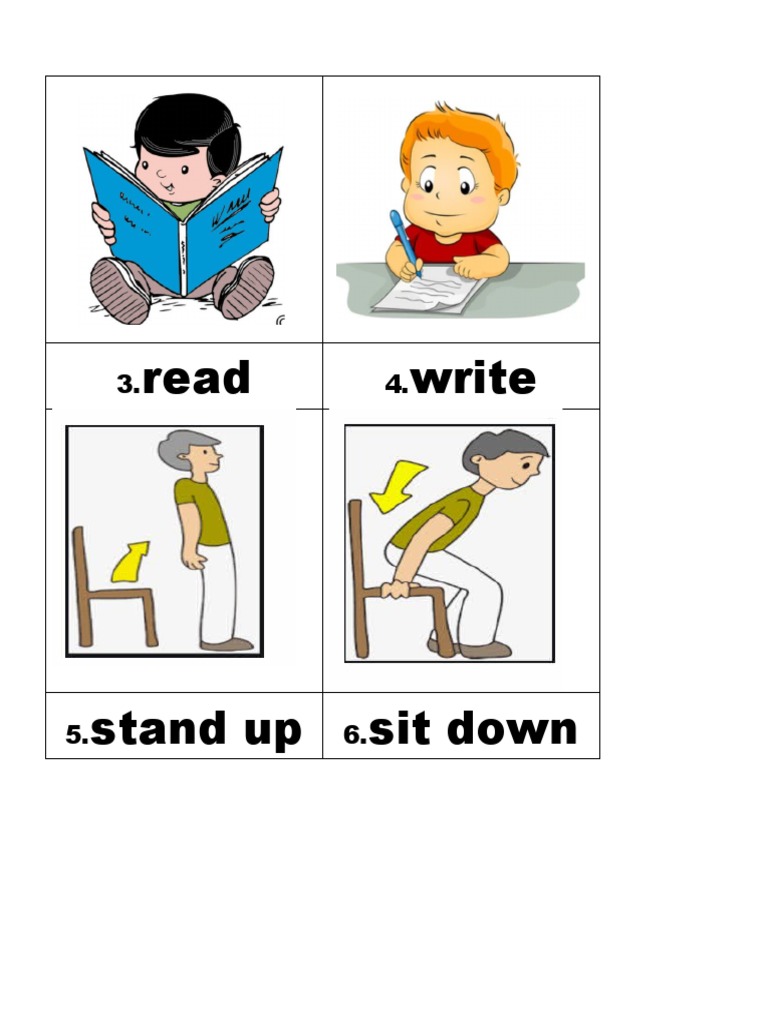 Verbs 1 Read, Write... | PDF