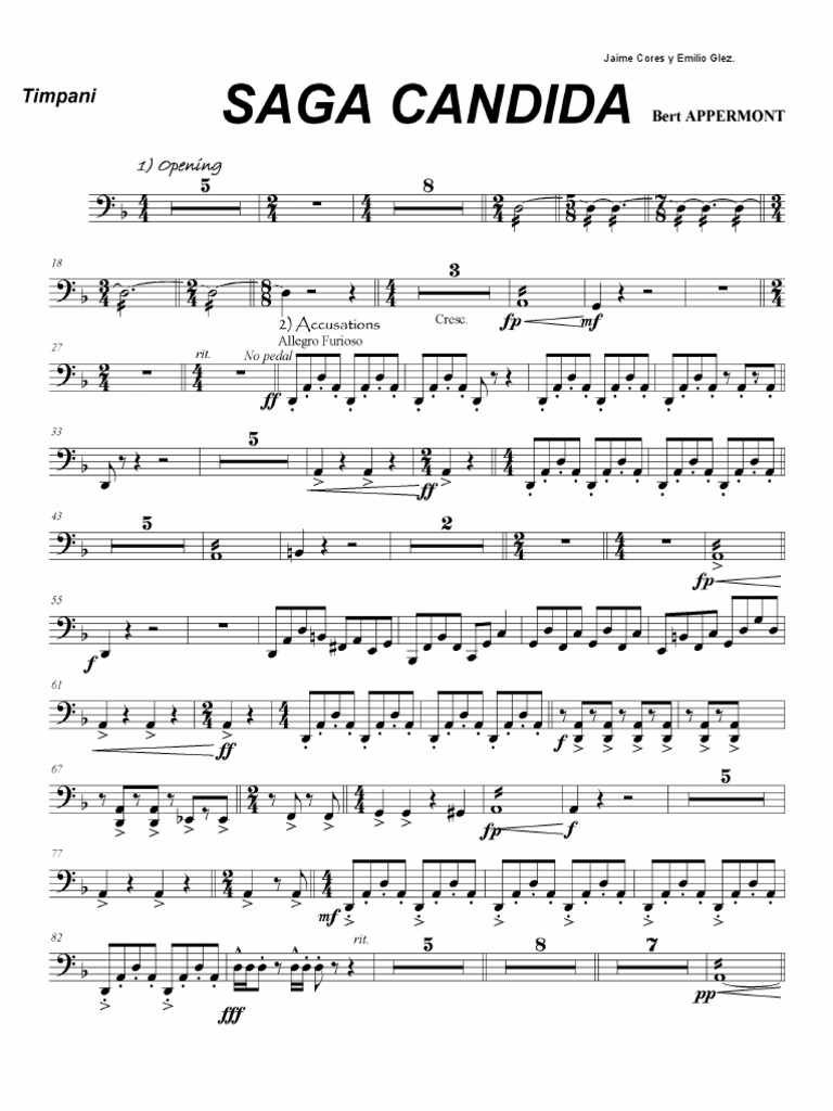 Saga Candida - Percusion | PDF