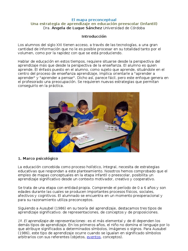 El Mapa Preconceptual | PDF | Concepto | Aprendizaje