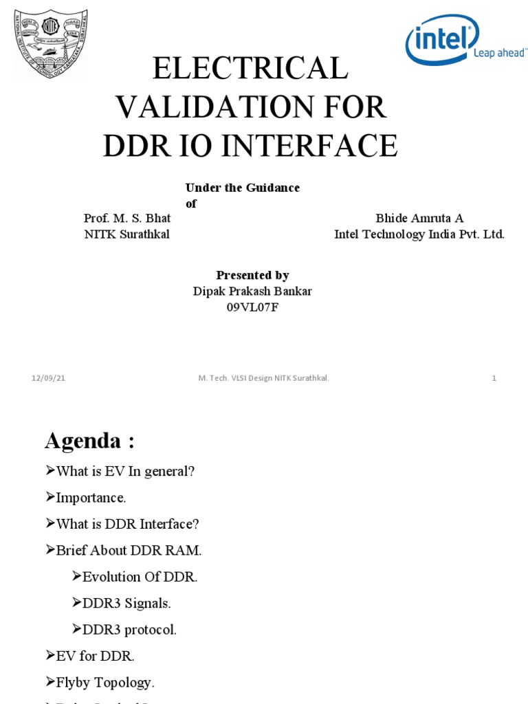 Electrical Validation For DDR Io Interface | PDF | Dynamic Random Access Memory | Computer ...