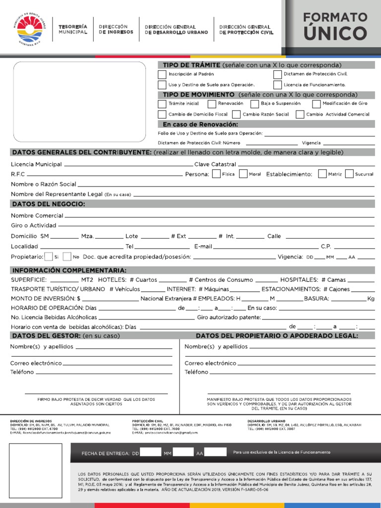 Formato-Unico - Alta Del Padrón | PDF