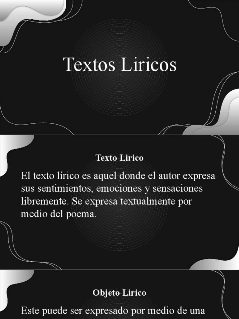 Textos Liricos | PDF | Autor