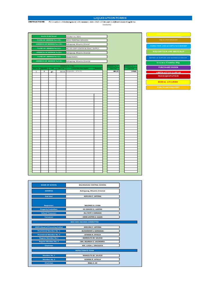 School Procurement Document | PDF | Payments | Expense