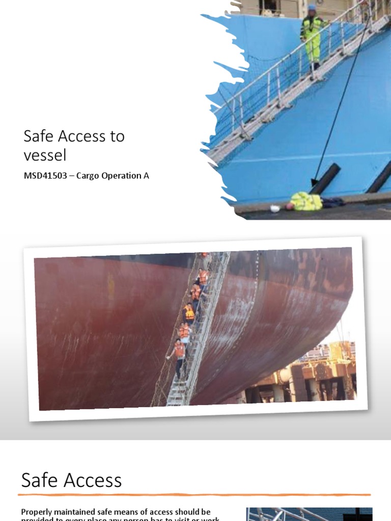 Safe Access To Vessel | PDF | Ships | Corrosion