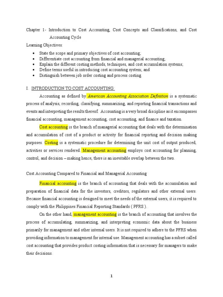 Cost Accounting Basics and Techniques | PDF | Accounting | Cost Accounting