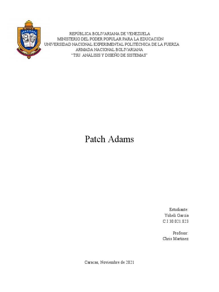 Analisis de Patch Adams | Descargar gratis PDF | Humor | La risa