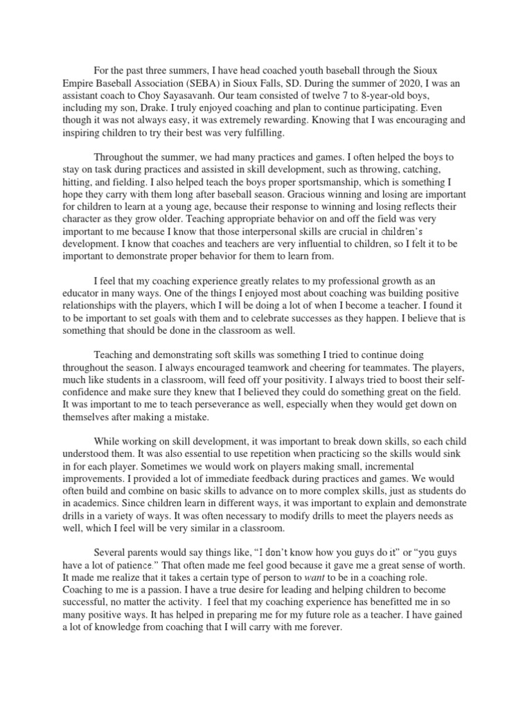 Community Service Reflection | PDF | Teachers | Applied Psychology