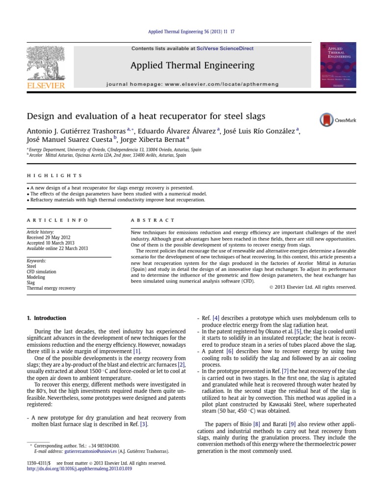 Applied Thermal Engineering | PDF | Heat Transfer | Thermal Conductivity